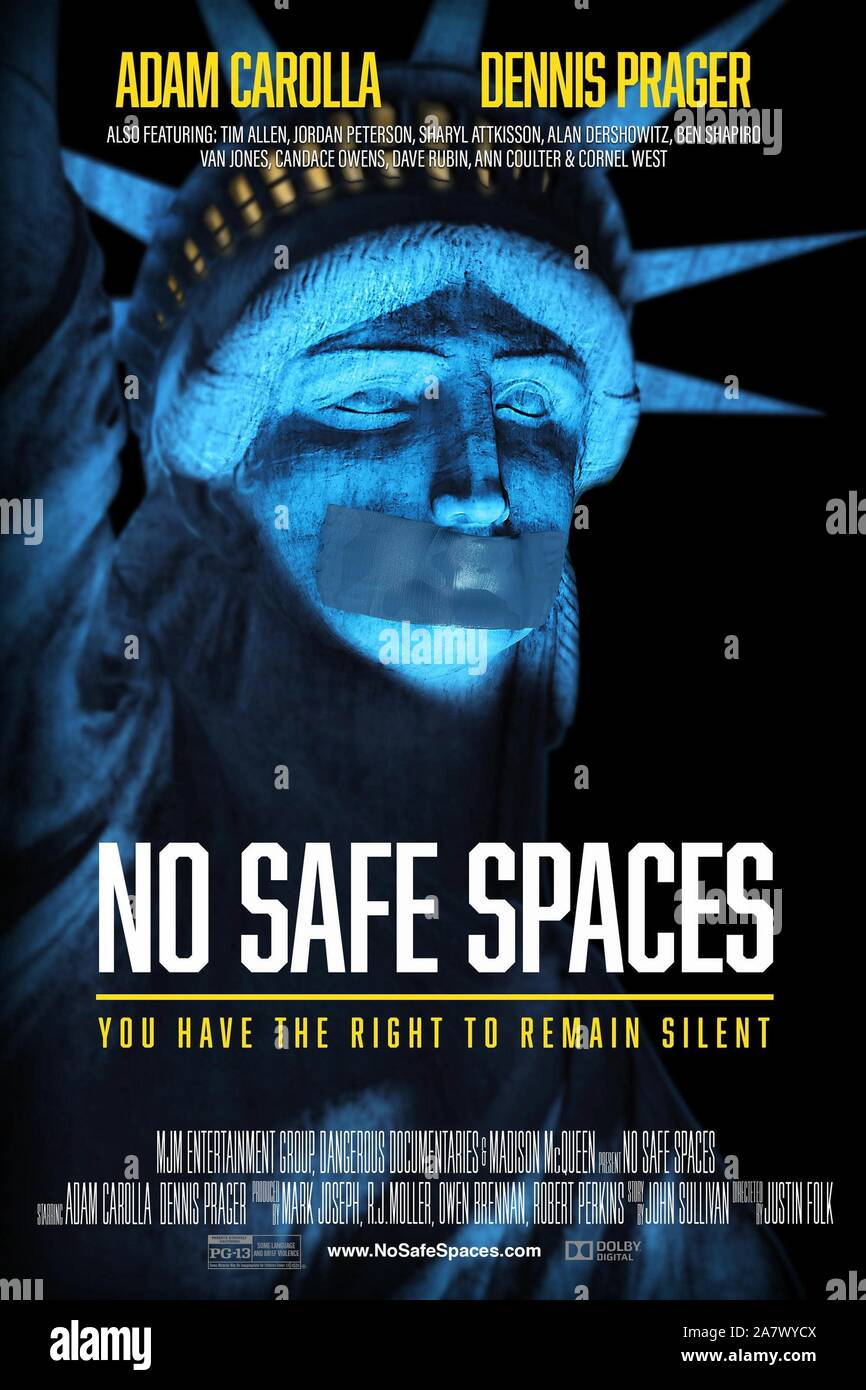 NO SAFE SPACES, US poster, 2019. © Atlas Distribution / courtesy ...