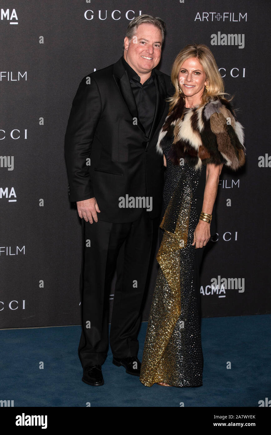 Los Angeles, California - November 02, 2019: Larry Berg and Allison ...