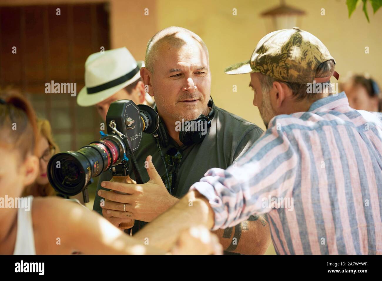 TERMINATOR: DARK FATE, director Tim Miller, on-set, 2019. ph: Kerry ...