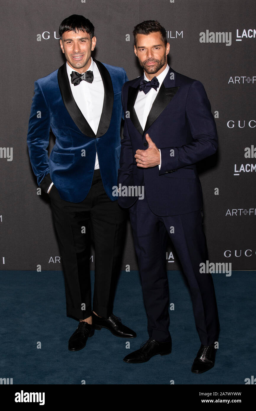 Los Angeles, California - November 02, 2019: Ricky Martin and Jwan ...