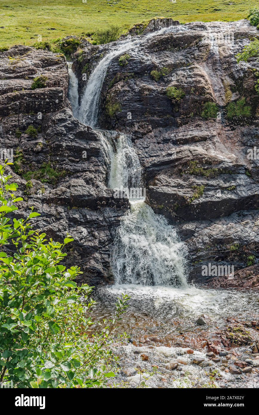 Glencoe Waterfall, Ballachulish, Scotland Stock Photo - Alamy