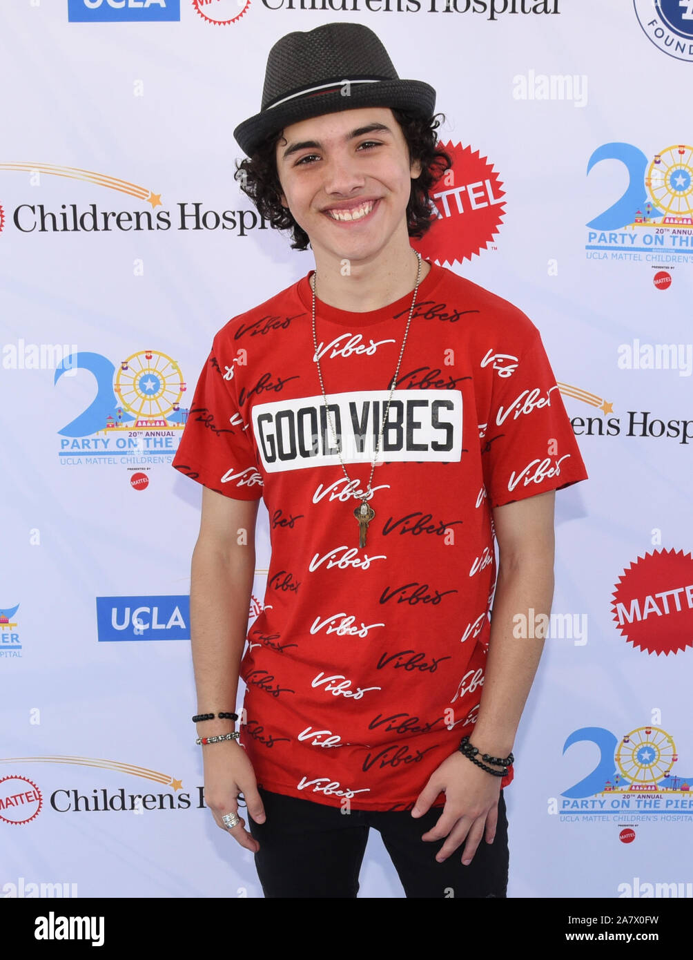 November 3, 2019, Santa Monica, California, USA: Hunter Payton Mendoza ...