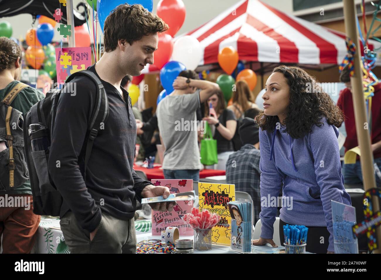 MRS. FLETCHER, from left: Jackson White, Gabrielle Hespe, 'Free Sample ...