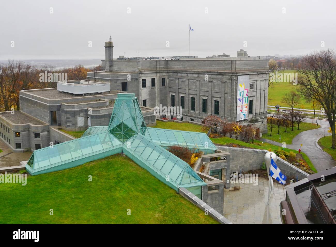 QUEBEC CITY, CANADA -31 OCT 2019- View of the Musée national des beaux ...