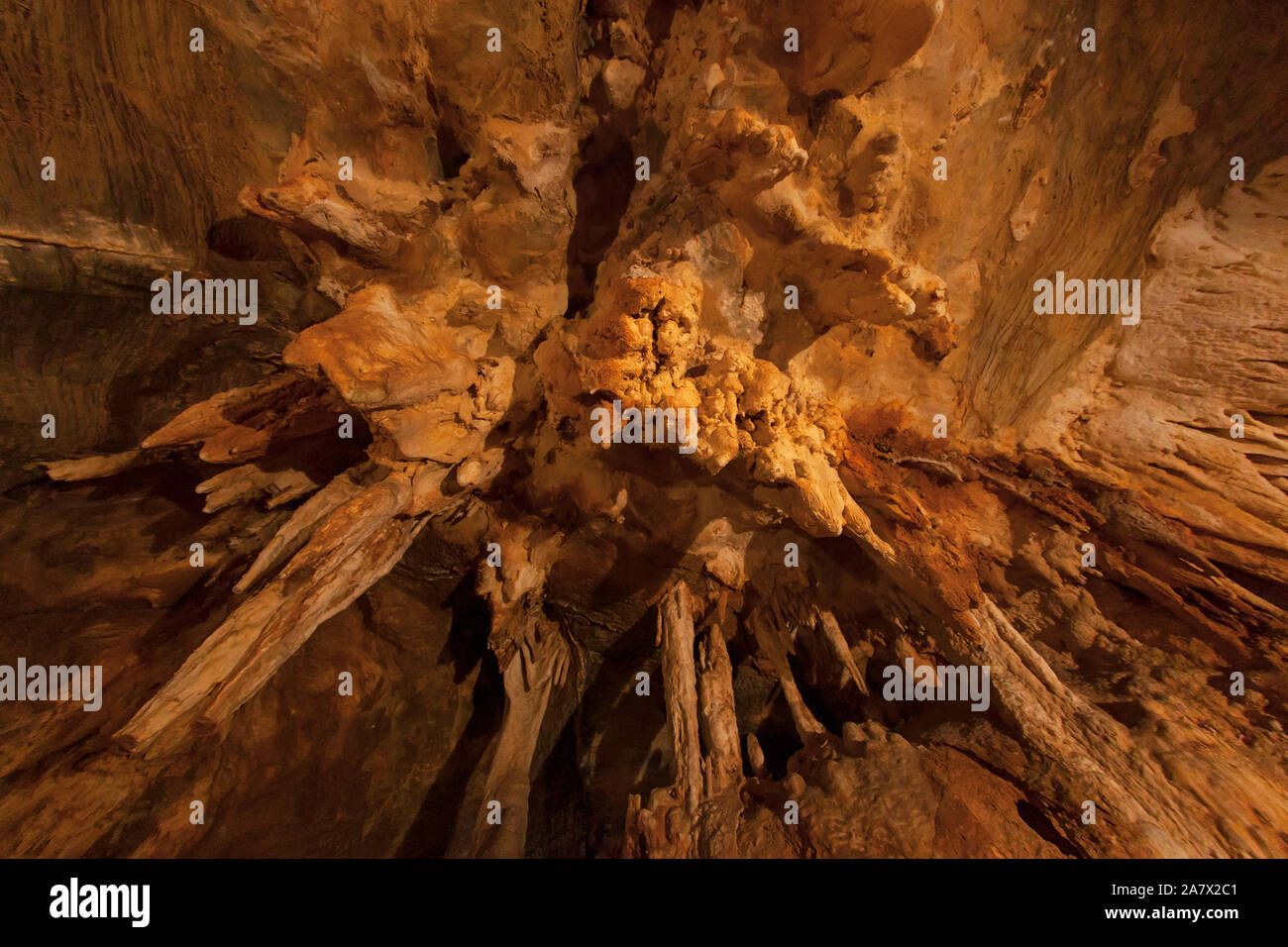 Wide angle shot of a cavern of natural rock and stone Stock Photo - Alamy