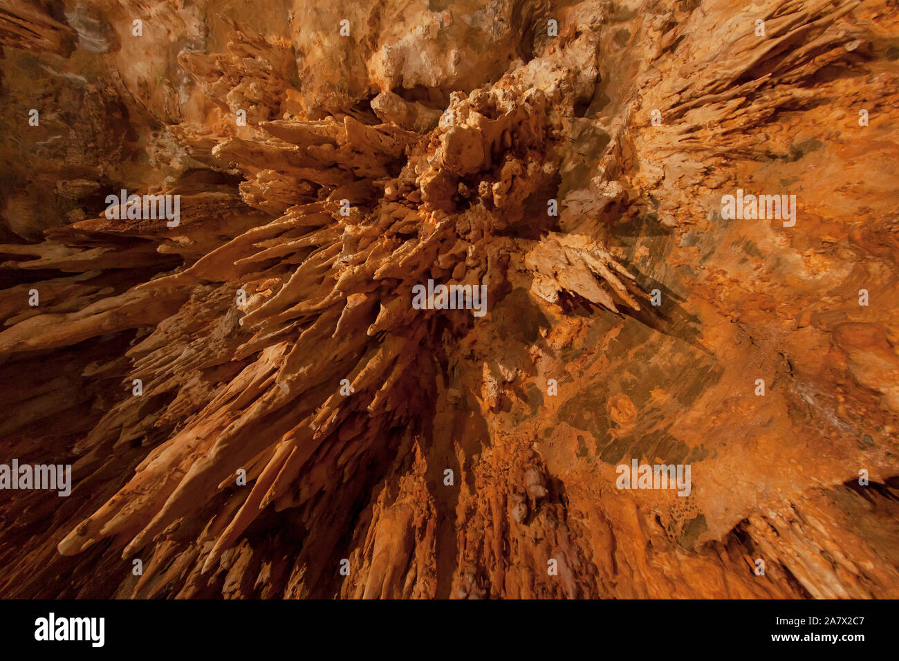 Wide angle shot of a cavern of natural rock and stone Stock Photo - Alamy