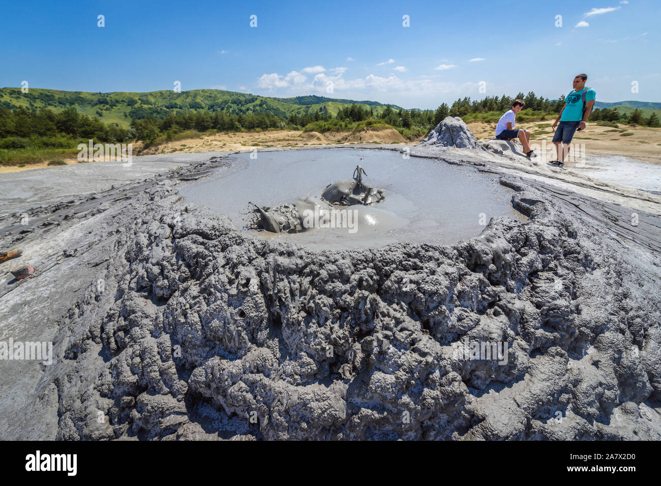 Largest mud volcano in Vulcanii Noroiosi Paclele Mari - Berca Mud ...