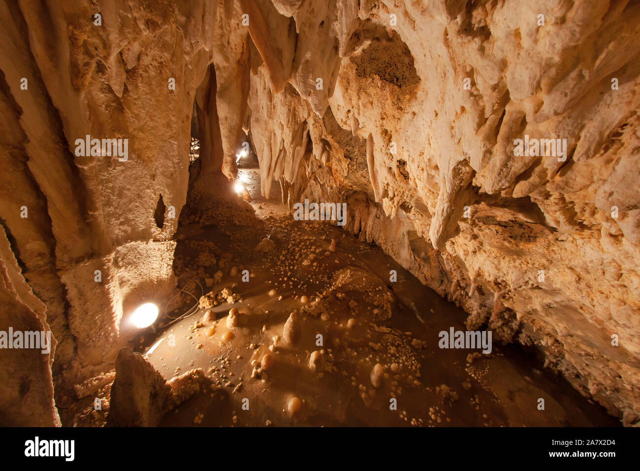 Wide angle shot of a cavern of natural rock and stone Stock Photo - Alamy