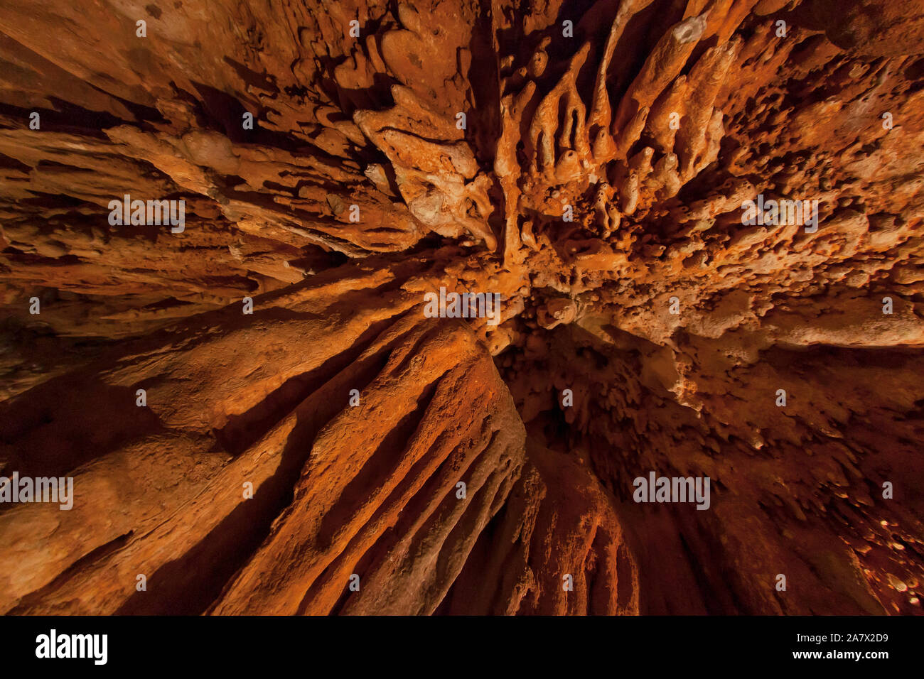 Wide angle shot of a cavern of natural rock and stone Stock Photo - Alamy