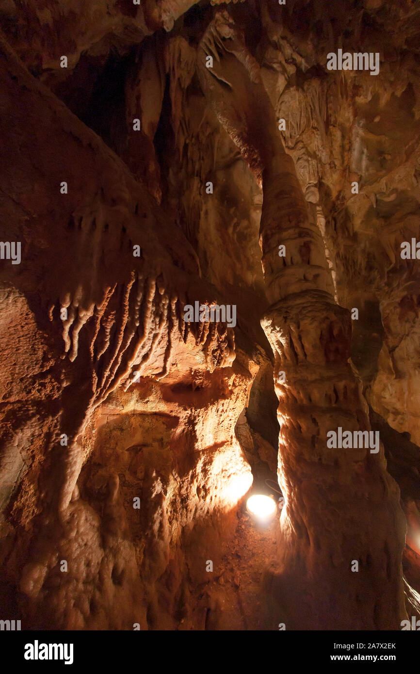 Wide angle shot of a cavern of natural rock and stone Stock Photo - Alamy