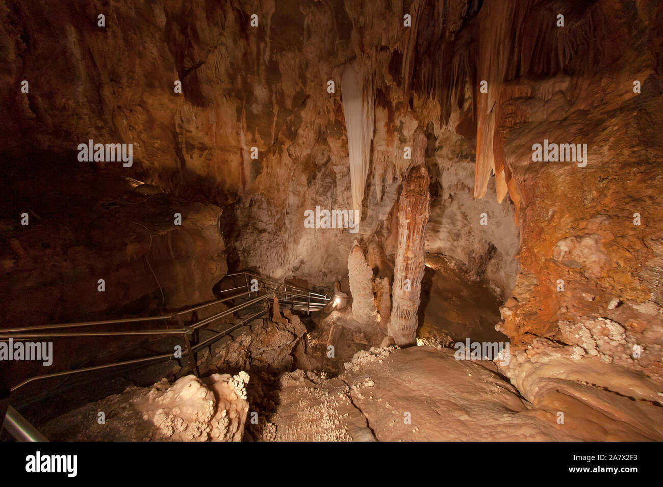 Wide angle shot of a cavern of natural rock and stone Stock Photo - Alamy