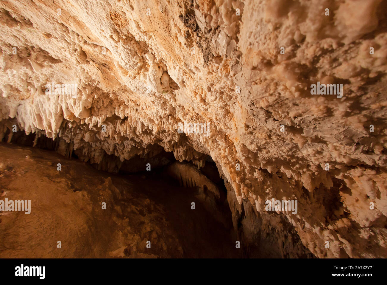 Wide angle shot of a cavern of natural rock and stone Stock Photo - Alamy