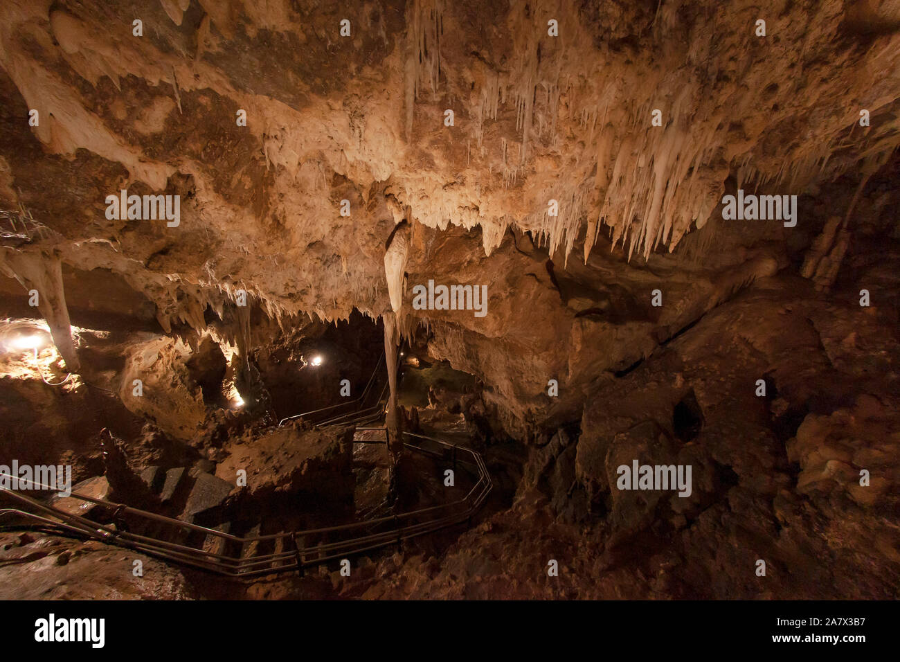 Wide angle shot of a cavern of natural rock and stone Stock Photo - Alamy