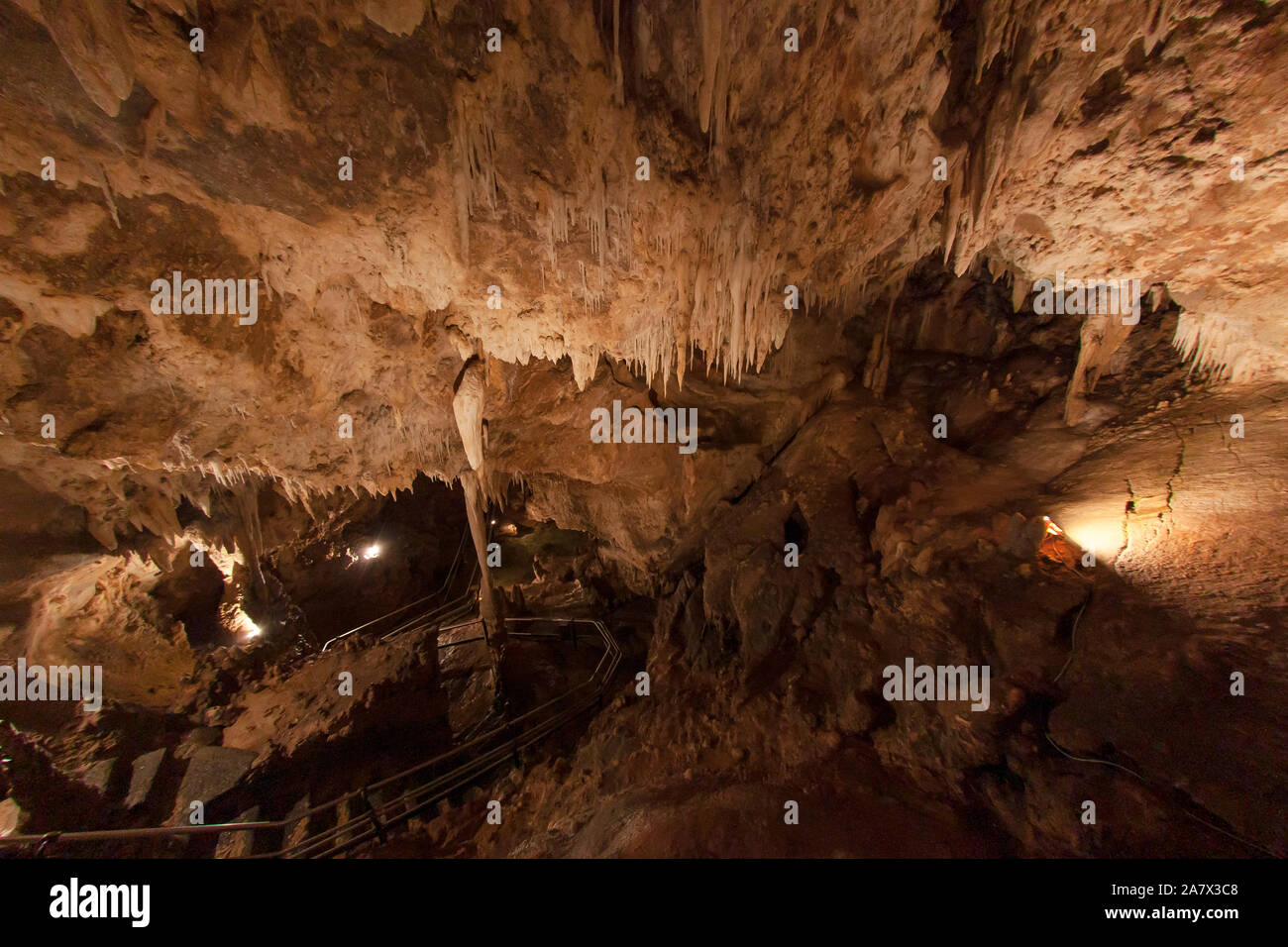 Wide angle shot of a cavern of natural rock and stone Stock Photo - Alamy