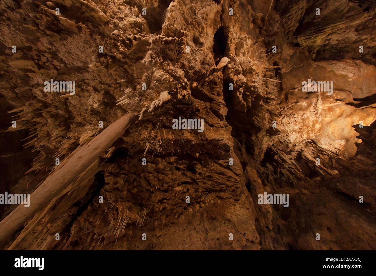 Wide angle shot of a cavern of natural rock and stone Stock Photo - Alamy
