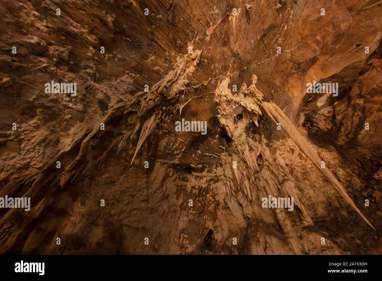 Wide angle shot of a cavern of natural rock and stone Stock Photo - Alamy
