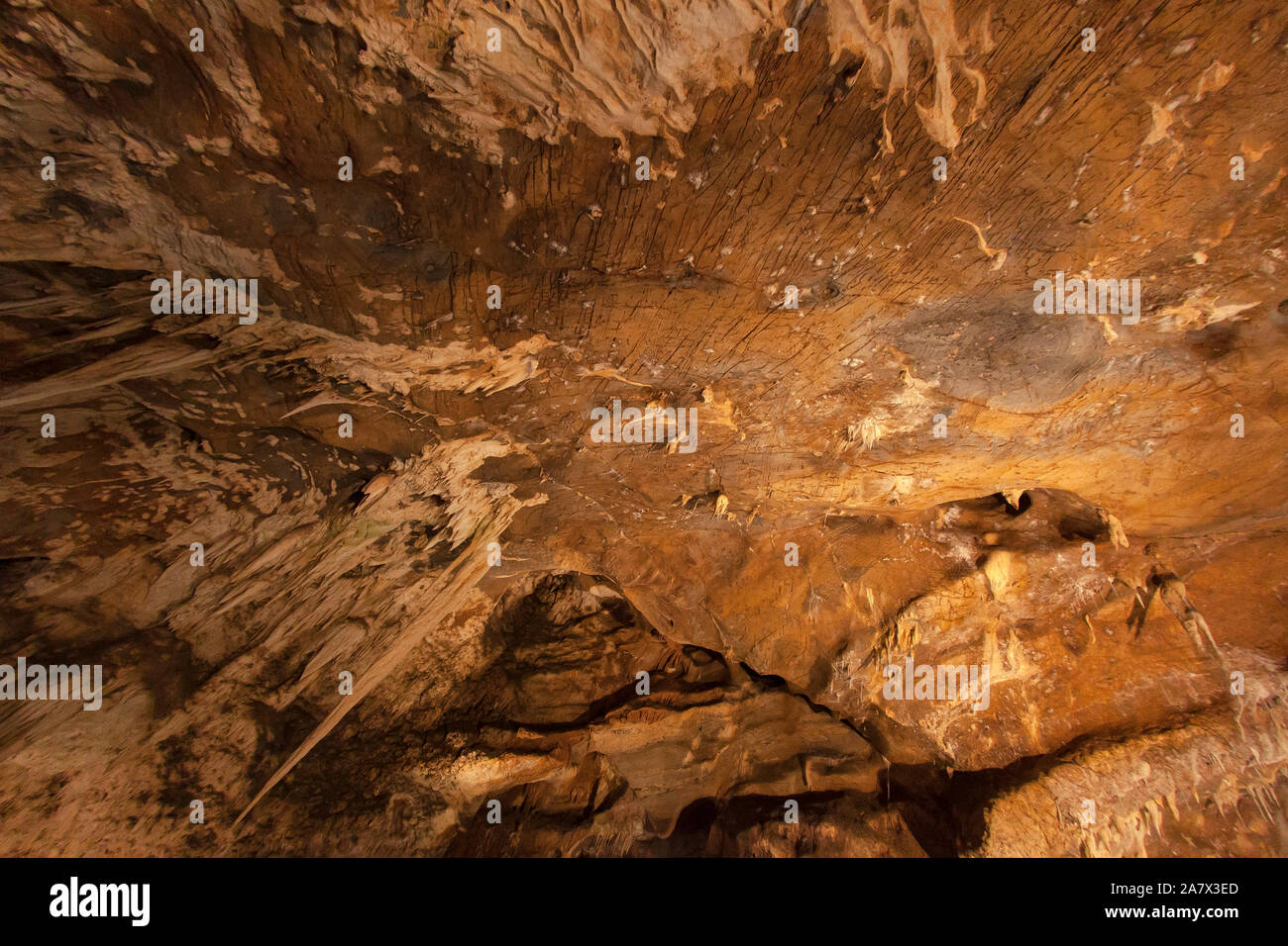 Wide angle shot of a cavern of natural rock and stone Stock Photo - Alamy