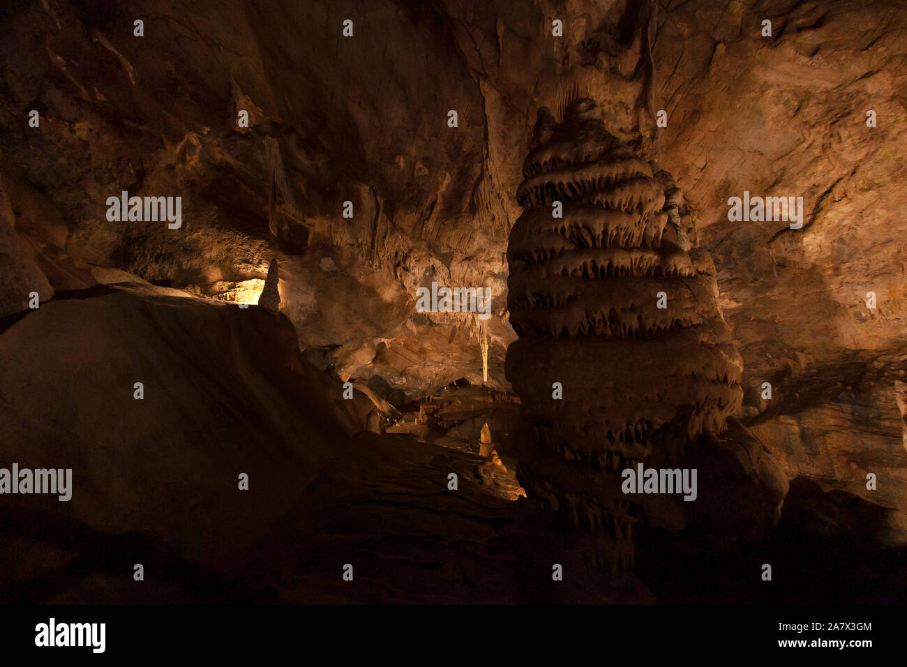 Wide angle shot of a cavern of natural rock and stone Stock Photo - Alamy