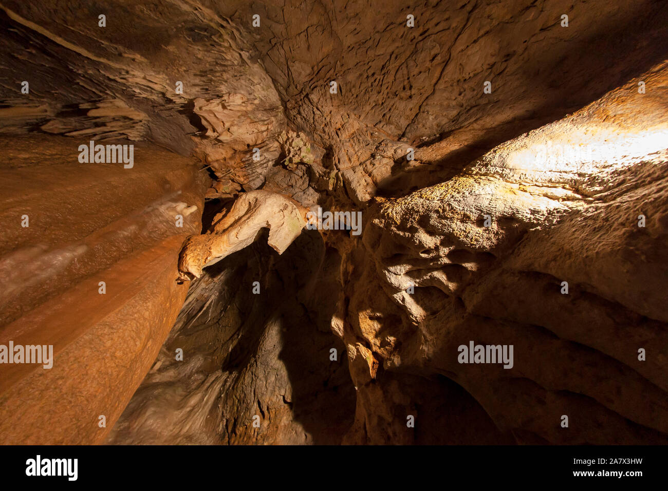 Wide angle shot of a cavern of natural rock and stone Stock Photo - Alamy