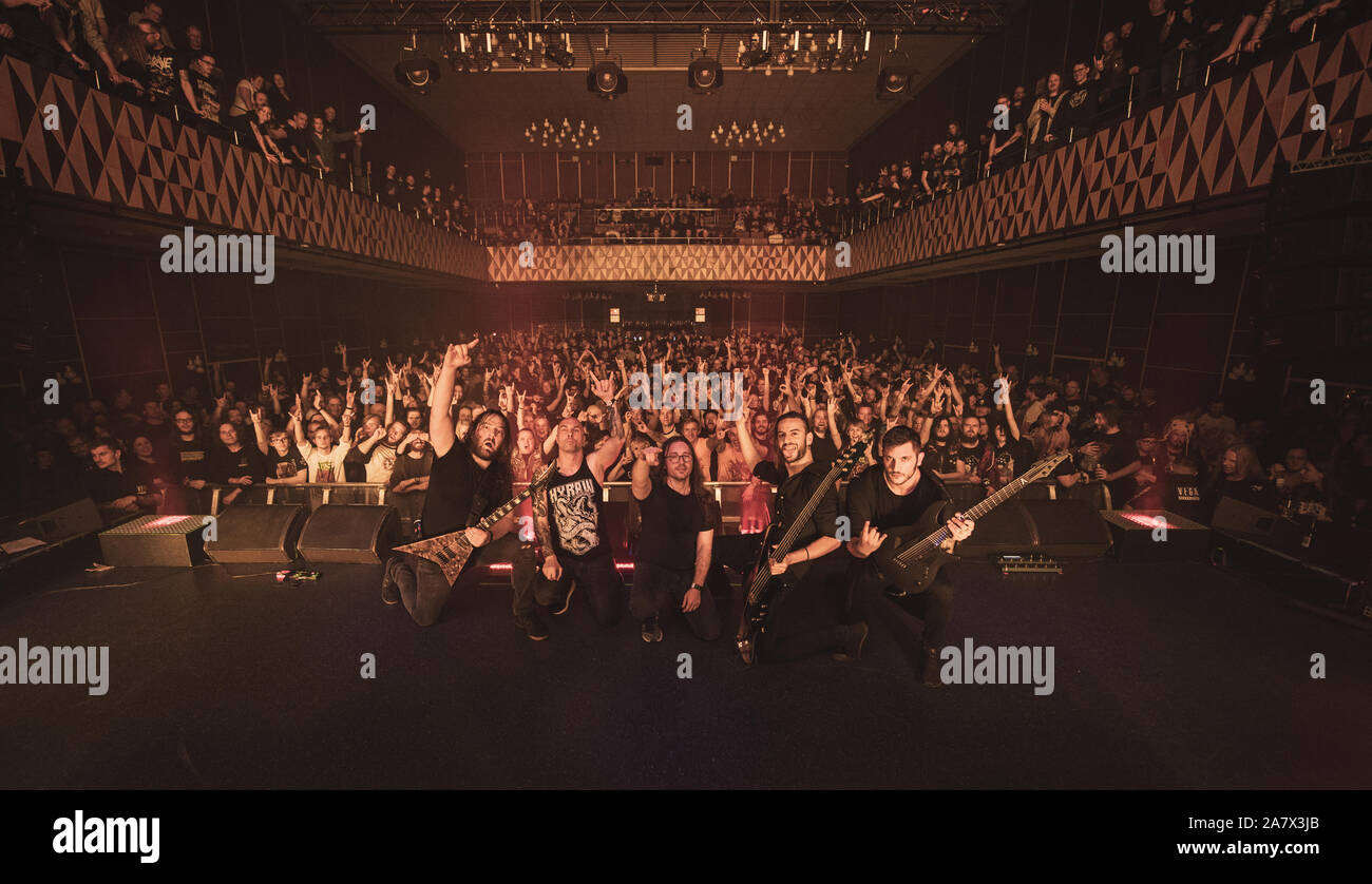 Copenhagen, Denmark. 01st, November 2019. The Belgian death metal band ...