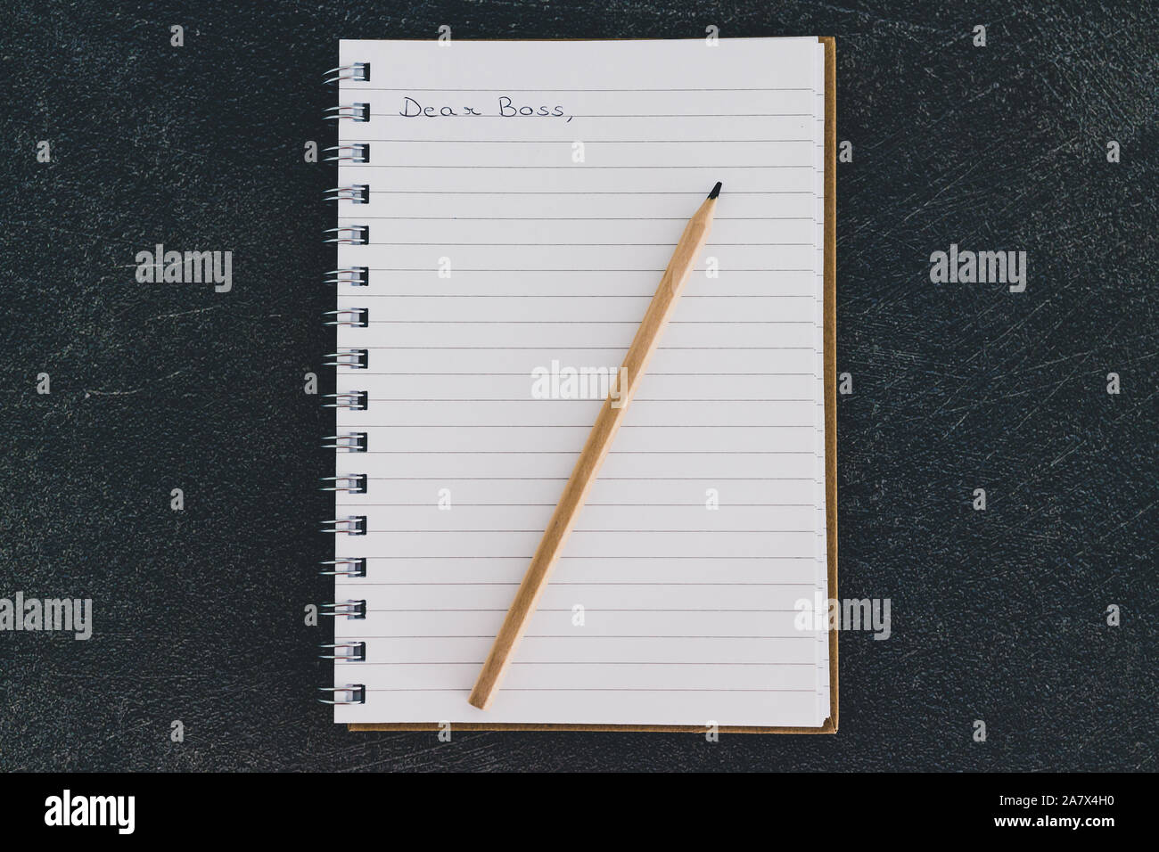 communication within a business team conceptual still-life, dear boss ...