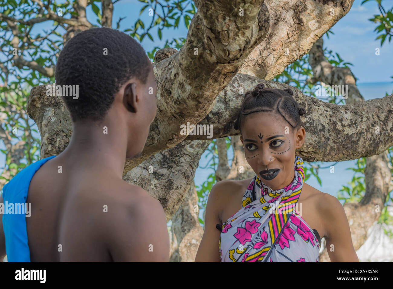 Giriama Traditional Attire Stock Photo - Alamy