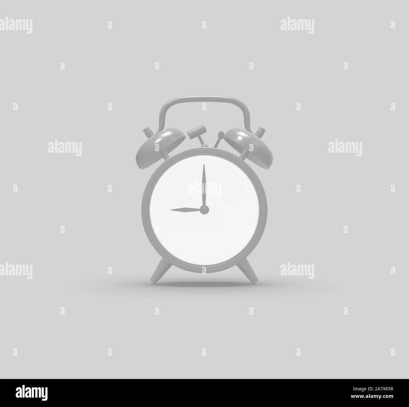 Alarm Clock, 3D Rendering Stock Photo - Alamy