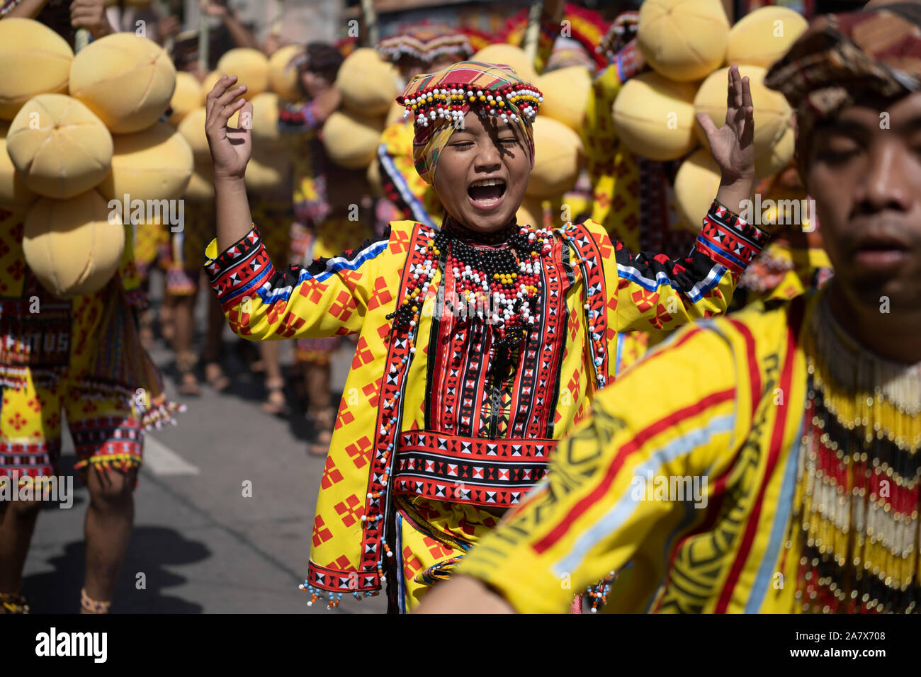 Camiguin Island,Mindanao,Philippines 26th October 2019.Dancers perform ...