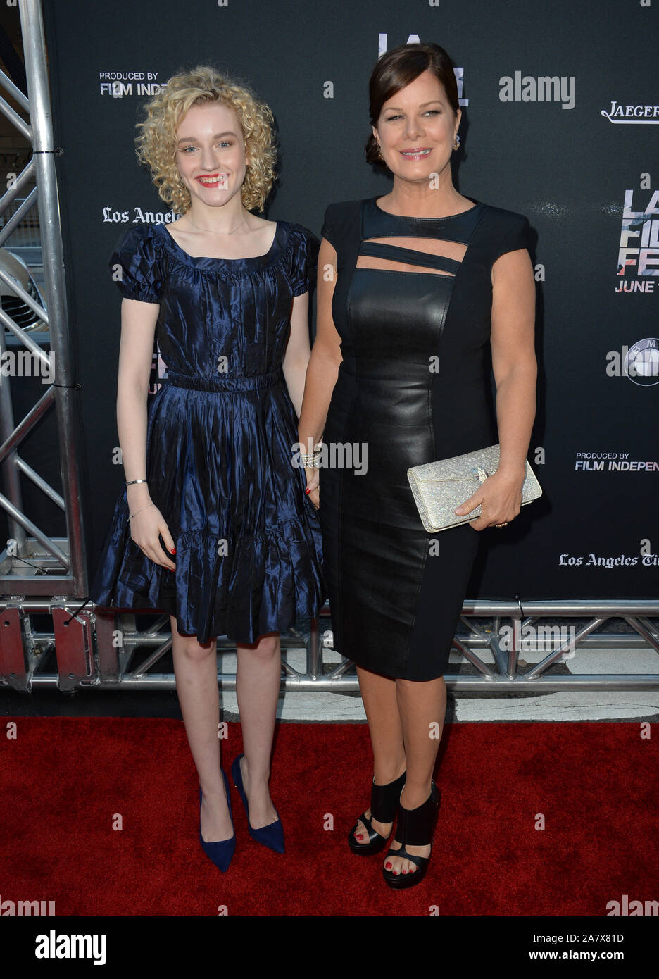 LOS ANGELES, CA - JUNE 11, 2015: Julia Garner & Marcia Gay Harden at ...