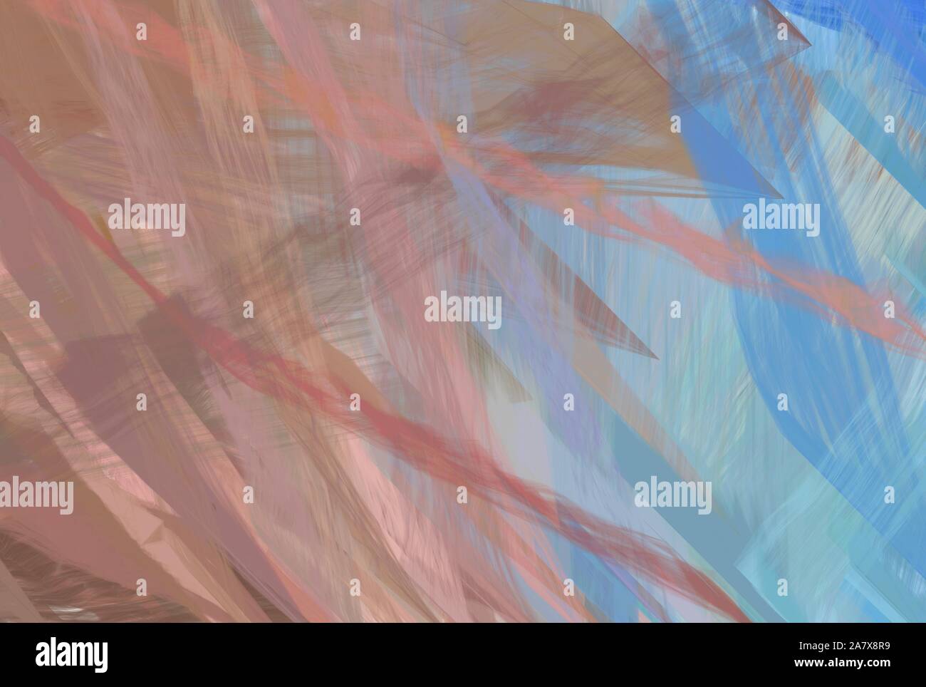 abstract futuristic line design with rosy brown, sky blue and corn ...