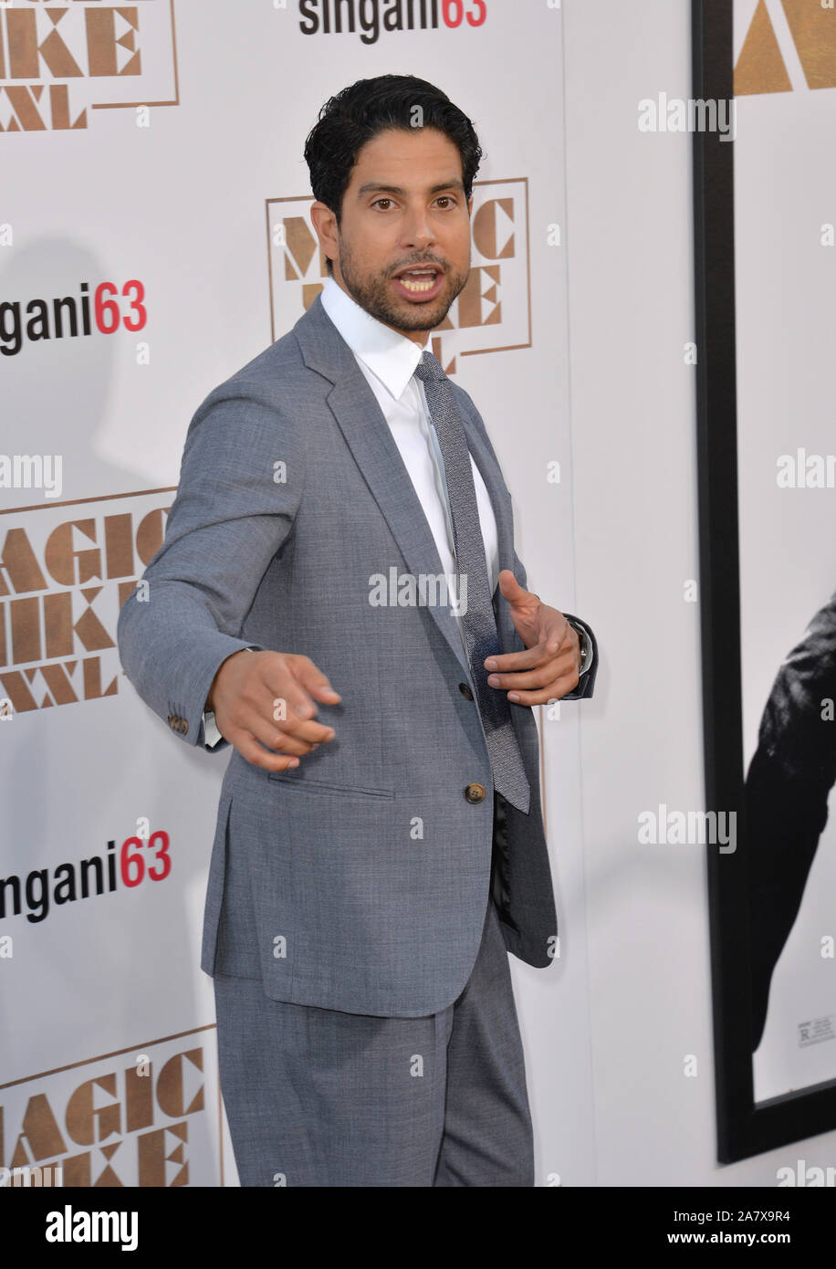 LOS ANGELES, CA - JUNE 25, 2015: Adam Rodriguez at the world premiere of his movie "Magic Mike ...
