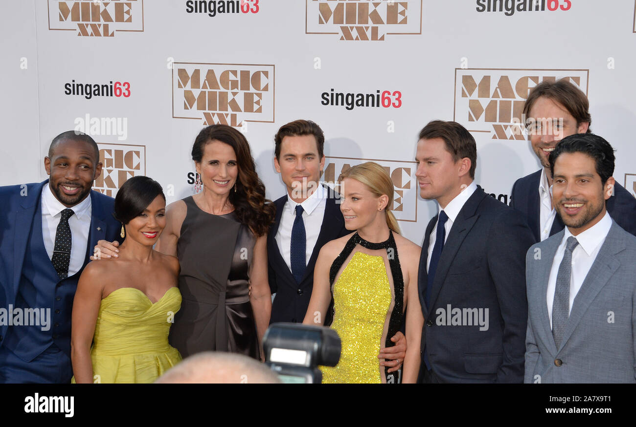 LOS ANGELES, CA - JUNE 25, 2015: Stephen tWitch Boss (left), Jada ...
