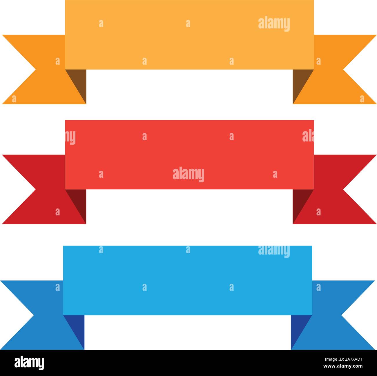 Isolated decoration ribbon design. decorative design elements ribbons ...