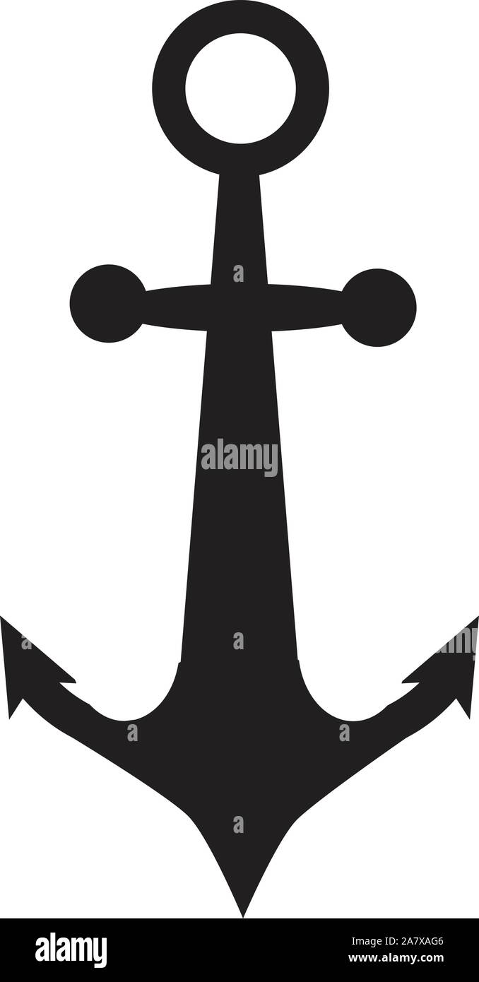 anchor icon on white background. flat style. anchor icon for your web ...