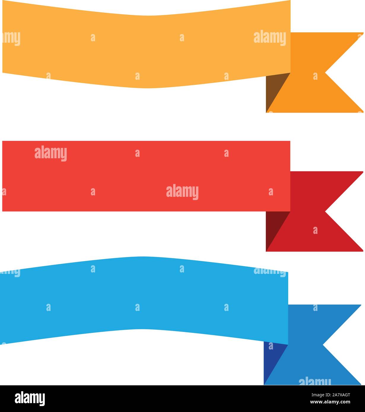 ribbon and label on white background. ribbon and label sign. flat style ...