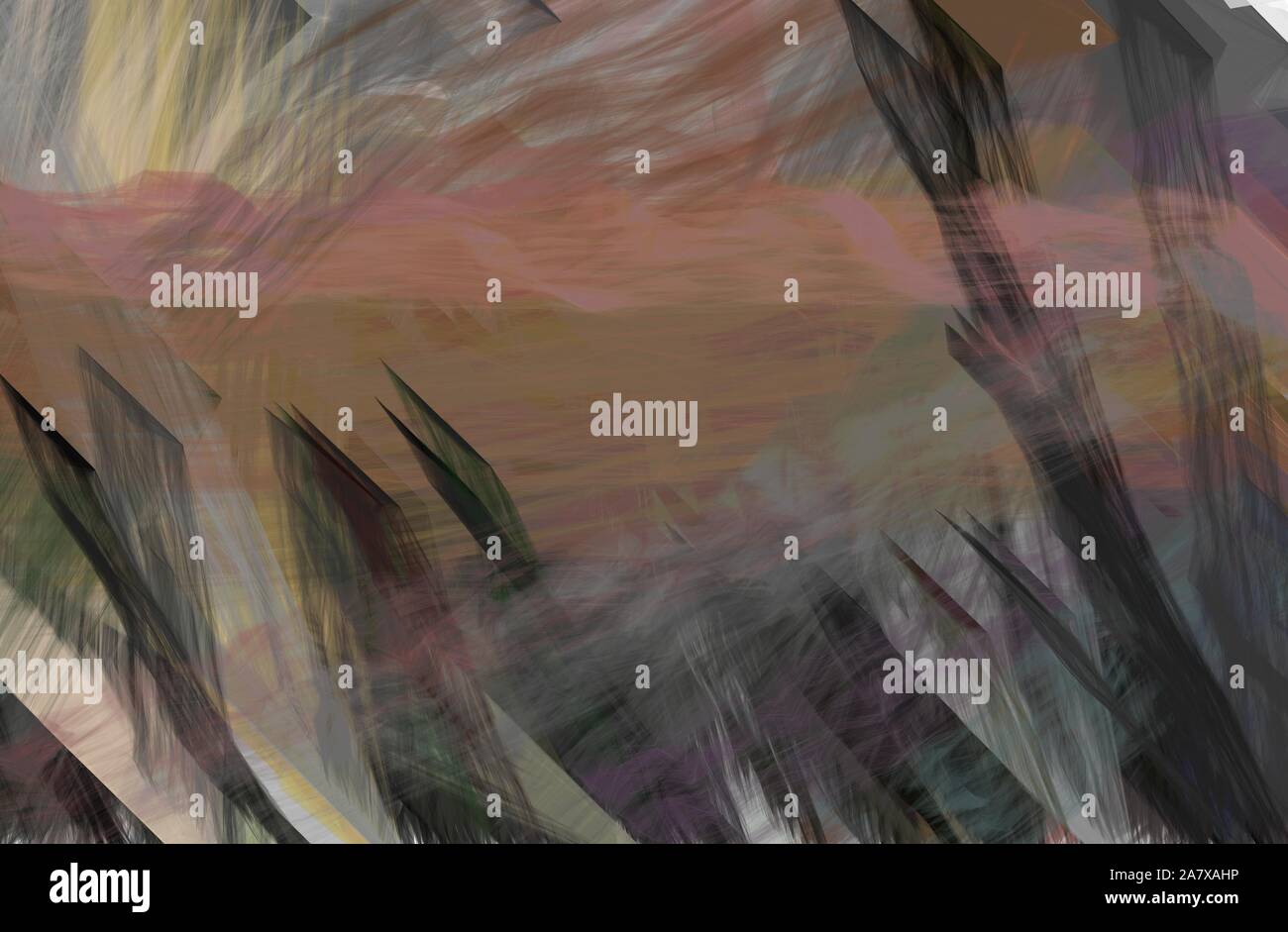 abstract dim gray, very dark blue and tan color background illustration ...