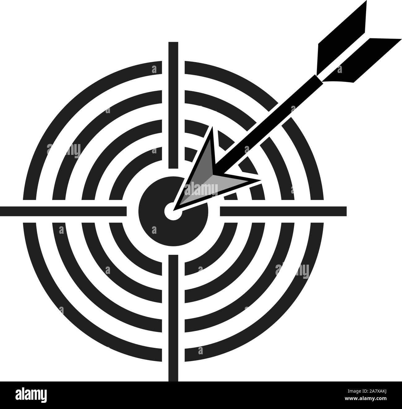 target icon on white background. flat style. target icon for your web ...