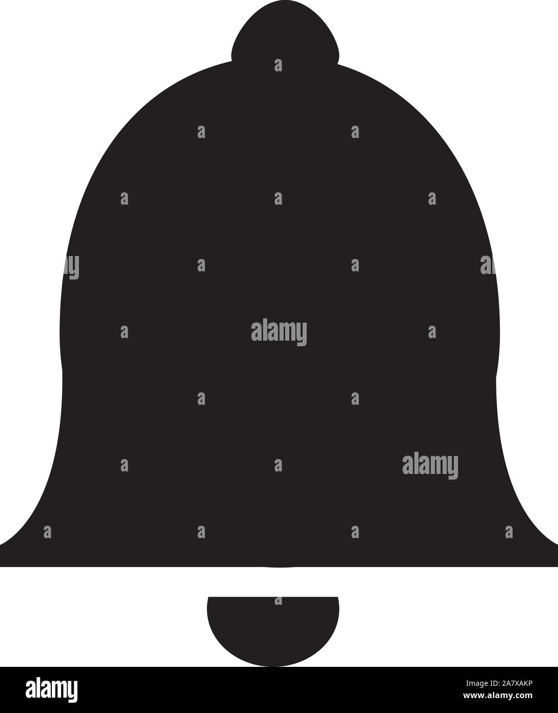 bell icon on white background. flat style. bell icon for your web site ...