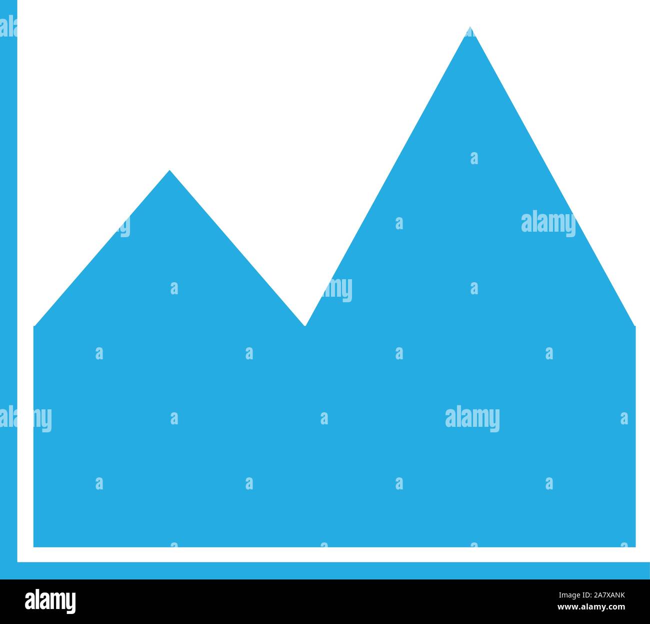 chart icon on white background. flat style. chart icon for your web ...