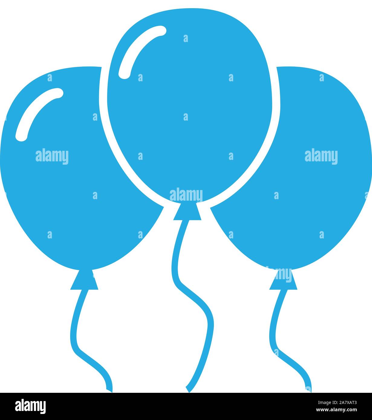 line balloon icon on white background. flat style. line balloon icon ...