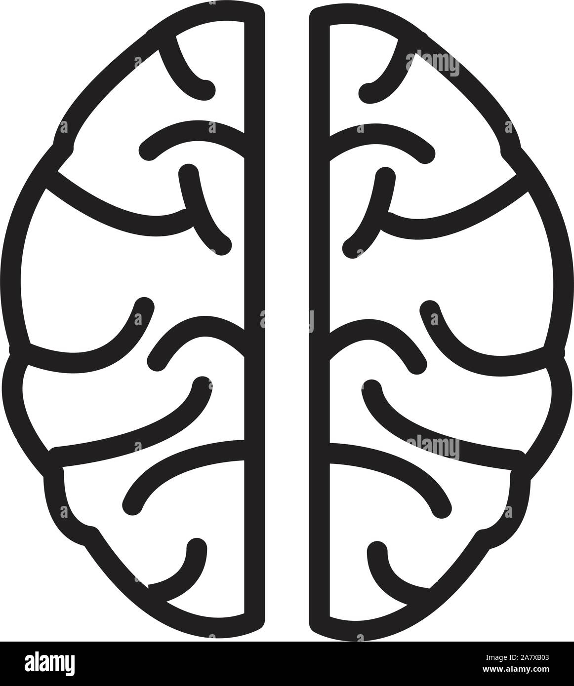 brain icon on white background. brain icon sign. flat style. brain icon ...