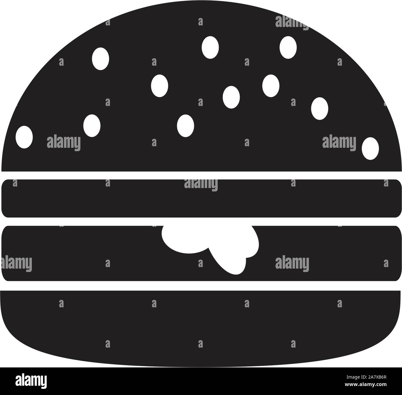 hamburger icon on white background. flat style. hamburger icon for your ...