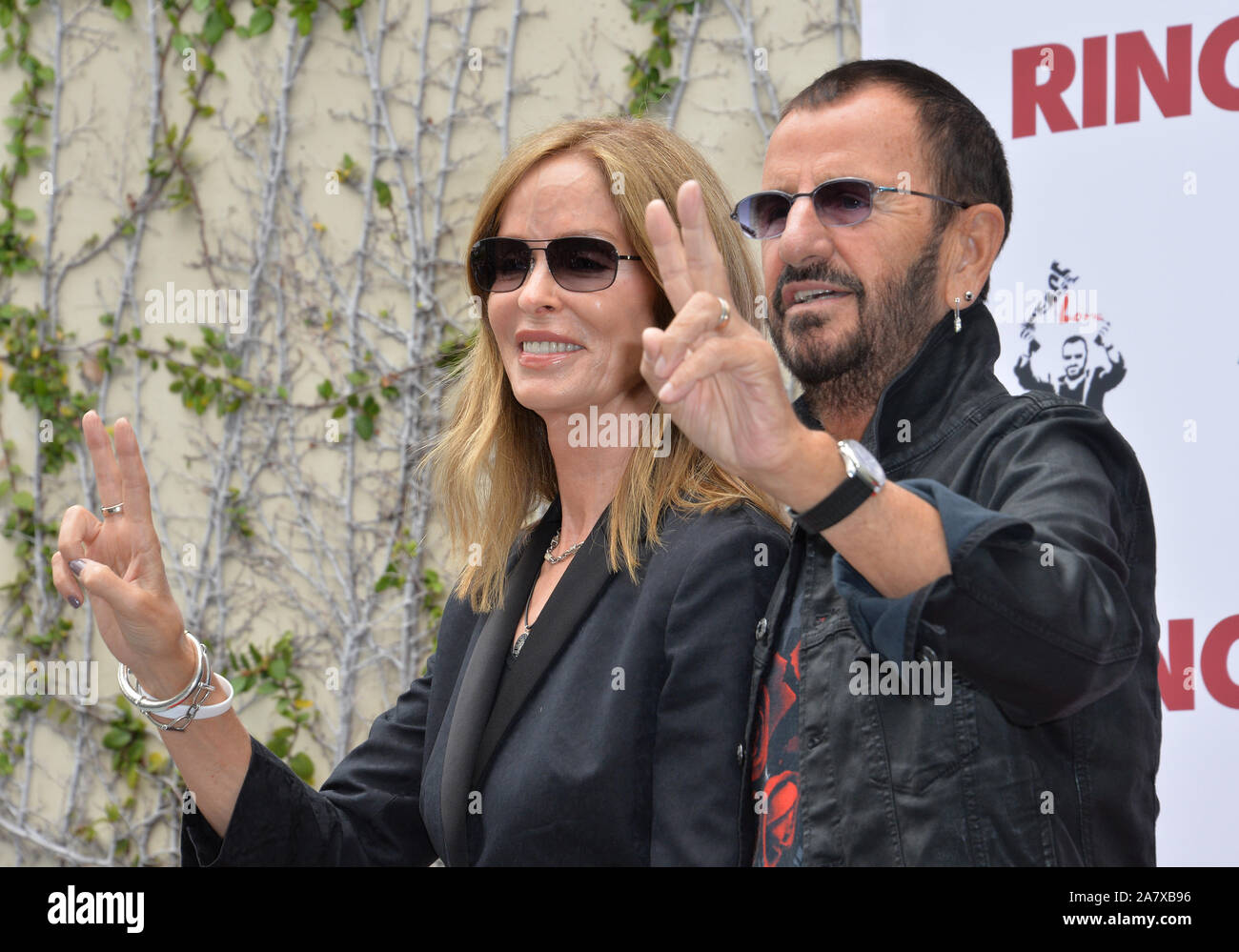 LOS ANGELES, CA - JULY 7, 2015: Ringo Starr & wife Barbara Bach at ...