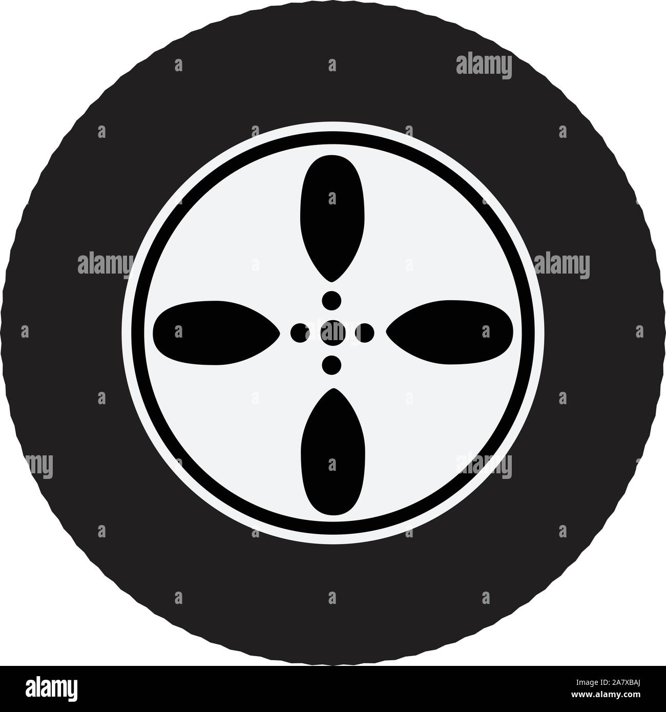 car wheel icon on white background. flat style. car wheel icon for your ...