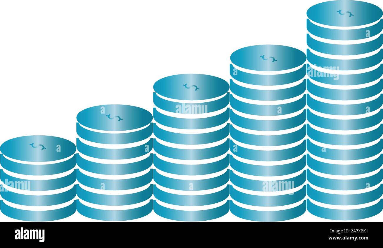 coin icon on white background. flat style. coin icon for your web site ...