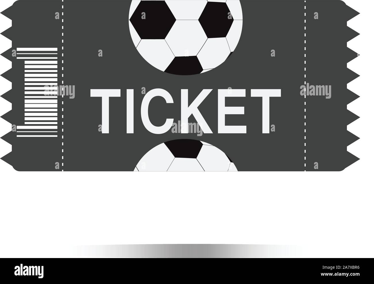 football tickets icon on white background, football tickets symbol ...