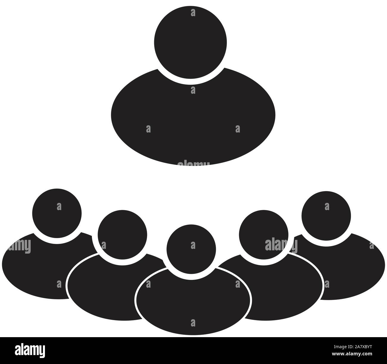 groups of people icon on white background. flat style. groups of people ...