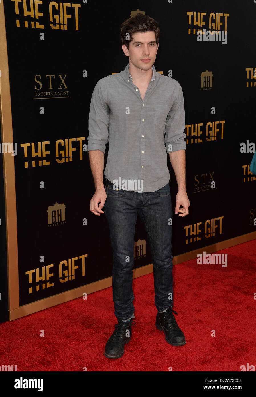 LOS ANGELES, CA - JULY 30, 2015: Carter Jenkins at the world premiere ...