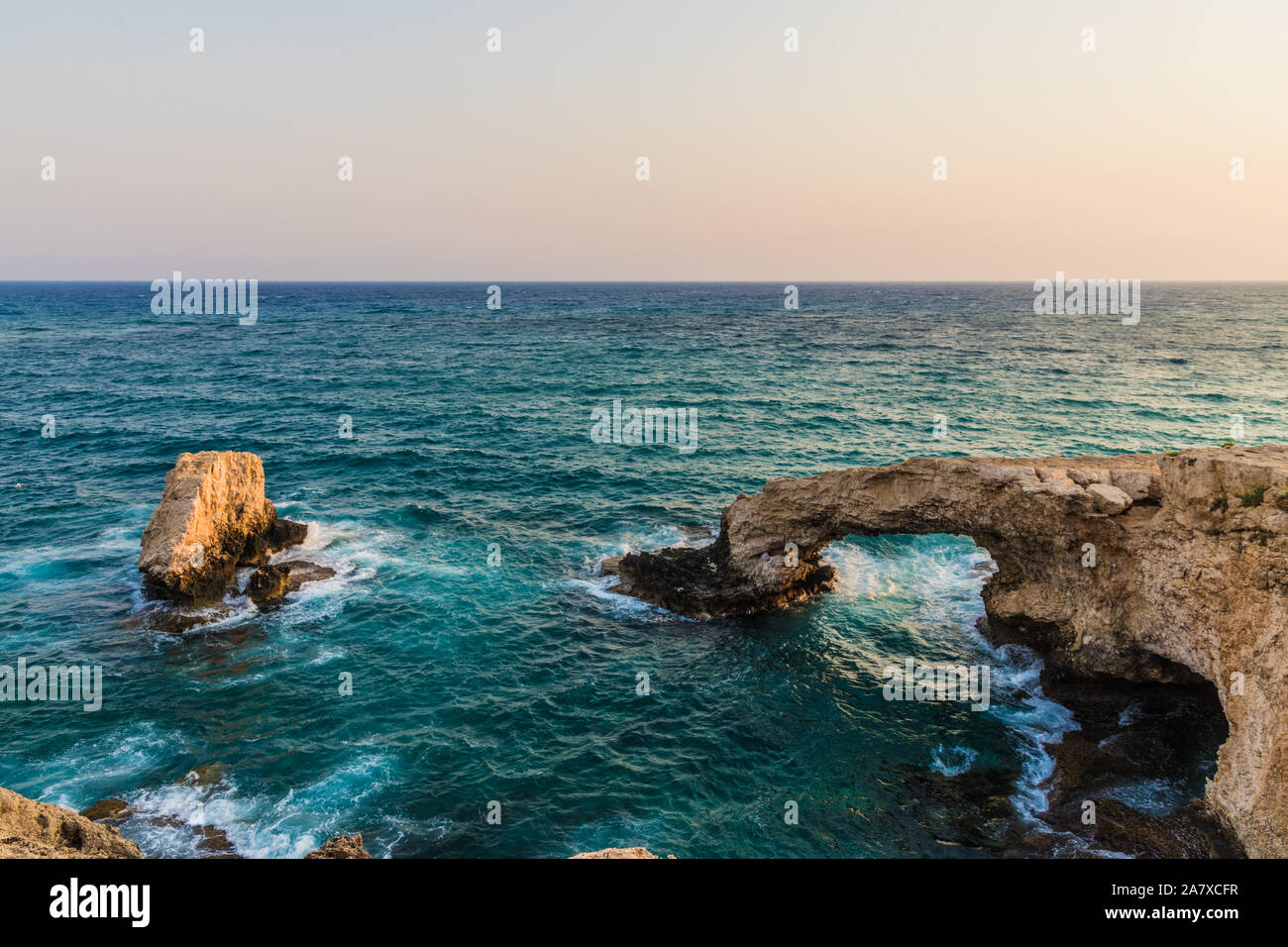 A typical view at Cape Greco in Cyprus Stock Photo - Alamy