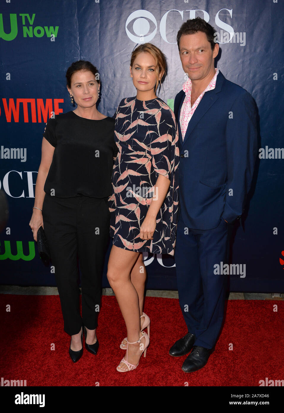 LOS ANGELES, CA - AUGUST 10, 2015: Dominic West, Ruth Wilson & Maura ...